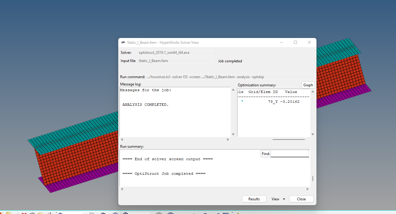 Simple Linear Static Analysis – hypermeshbasictoadvanced.in